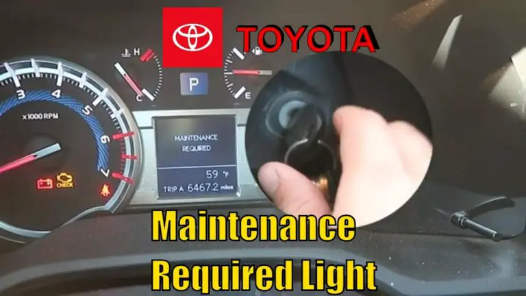 How to Clear Maintenance Light on Toyota 4Runner - DIYCarExpert