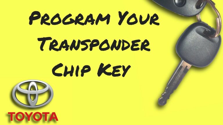 How to Program a Toyota Transponder Chip Key? - DIYCarExpert