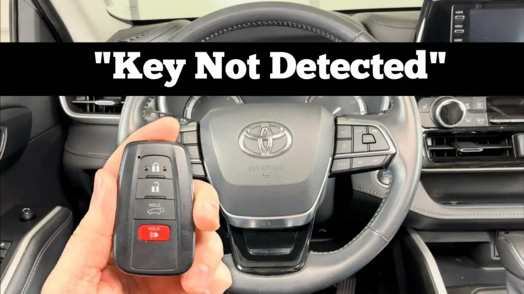 How to Start Toyota Highlander With Key Fob - DIYCarExpert