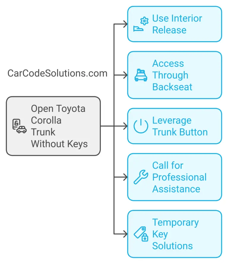 How to Open Toyota Corolla Trunk from Outside, Inside and Without Keys ...